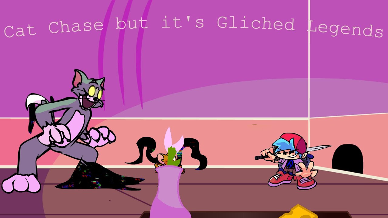 Cat Chase but it's Gliched Legends | The Basement Show V2.1 (FNF Mod ...