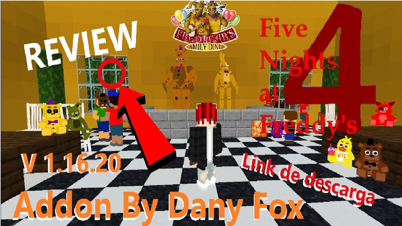 Minecraft Pe Review | Five Nights at Freddy´s 4 Addon (Dany Fox) Para ...