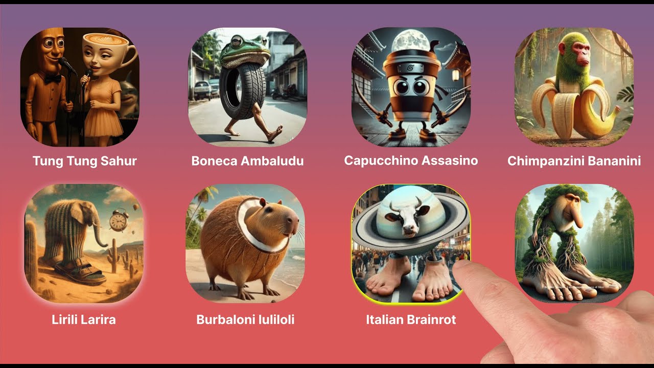 Bobrito Bandito,Italian Brainrot Animals,Capucchino Assasino,Lirili ...