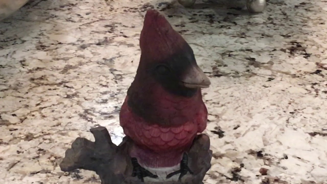 Gemmy Animated singing cardinal (repaired for a relative) - YouTube