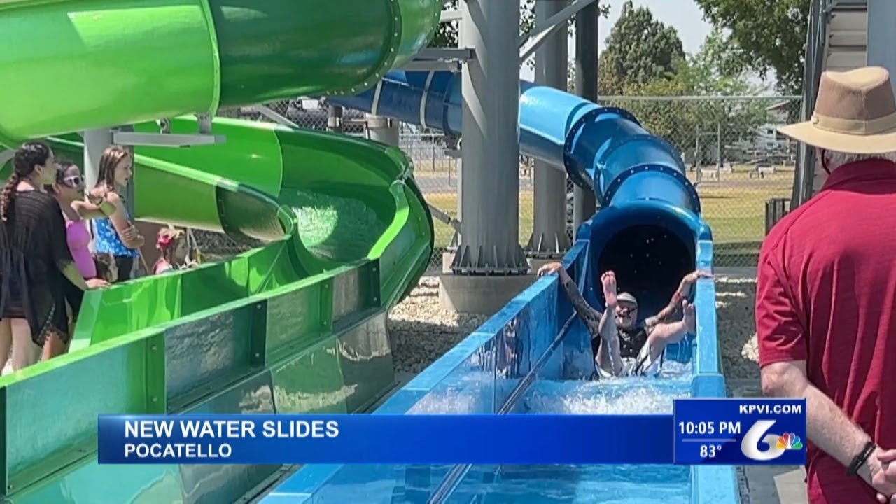 New Slides Open at Ross Park Aquatic Center in Pocatello - YouTube