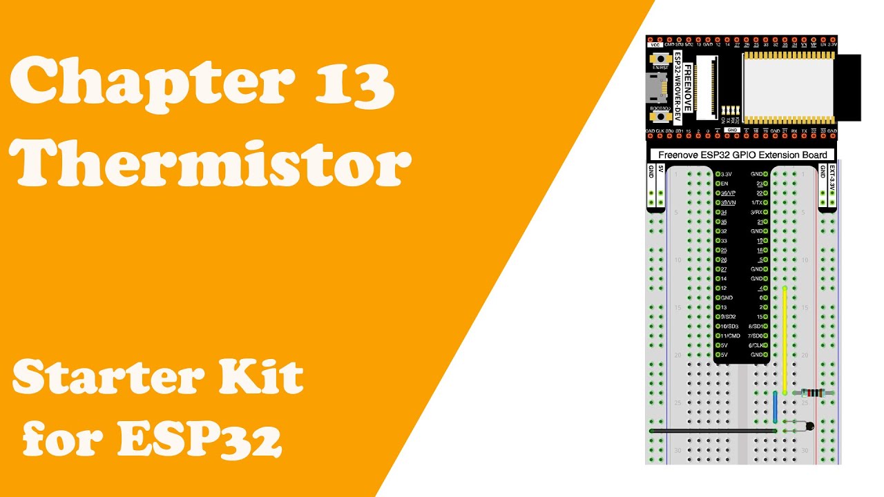 Chapter 13 Thermistor Starter Kit For Esp32 Youtube