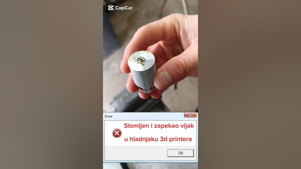 3d printer problem-kako izvaditi slomljen vijak iz hladnjaka - YouTube