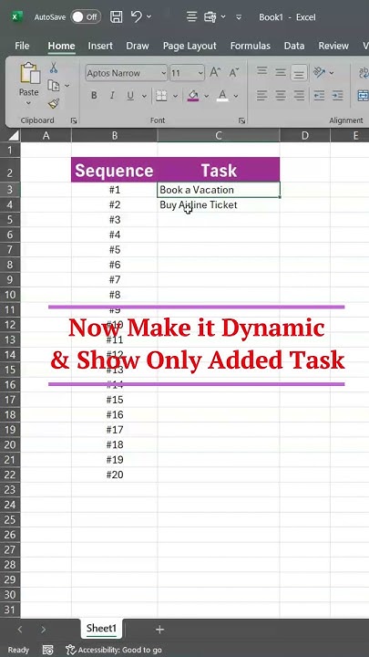🚀 Boost Your Excel Skills Create Dynamic Numbered Lists In Seconds 💡 Excelhacks Shorts Youtube 6421