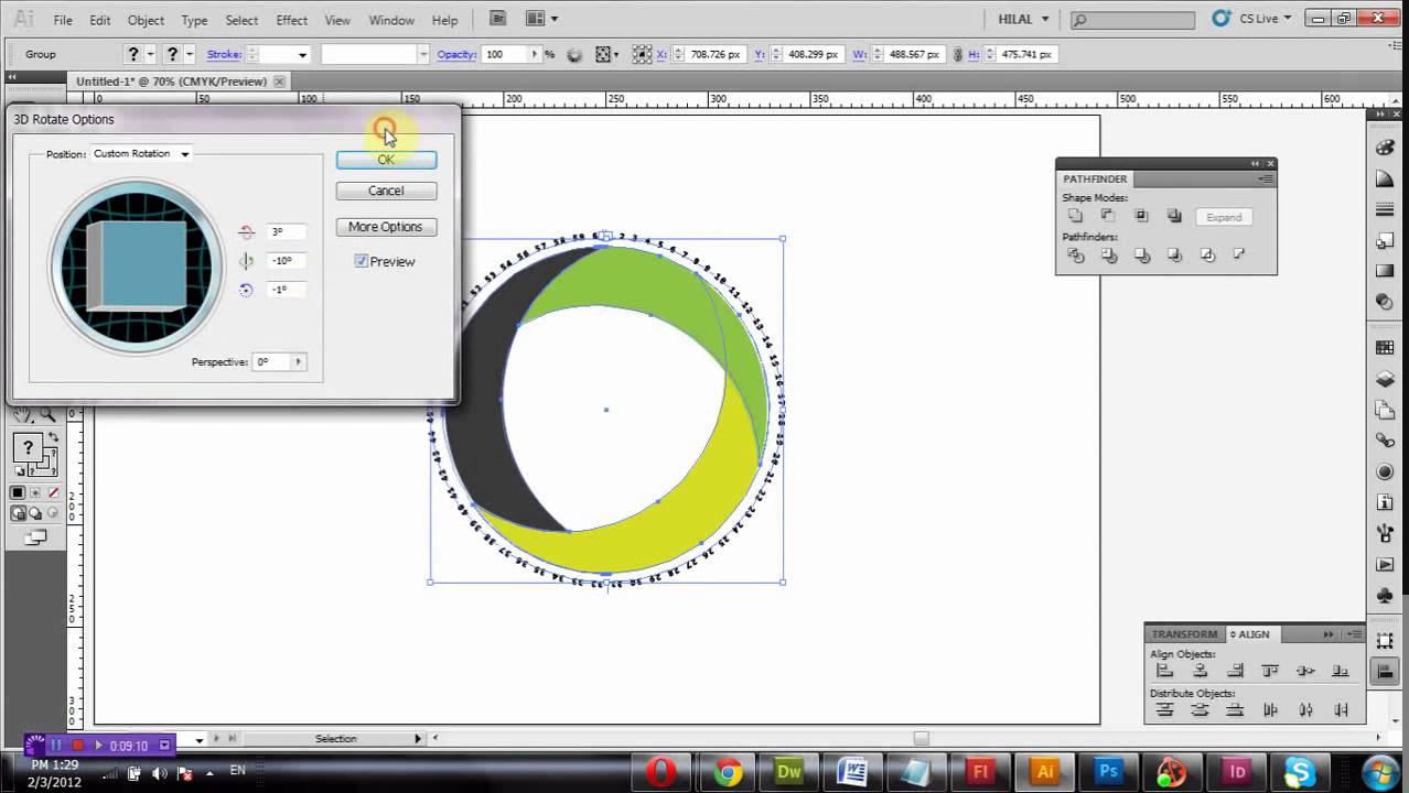 Round Logo Design Adobe Illustrator - YouTube