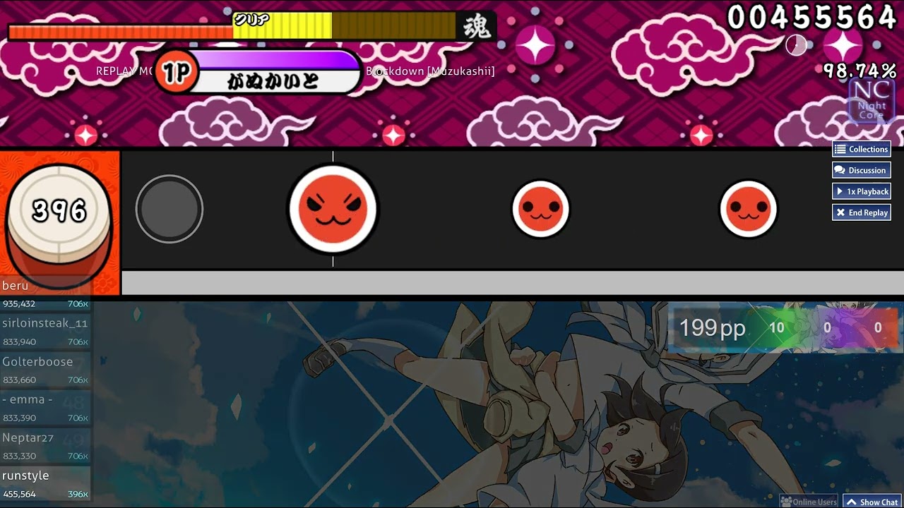【osu!taiko】Blockdown Muzukashii NC FC - YouTube