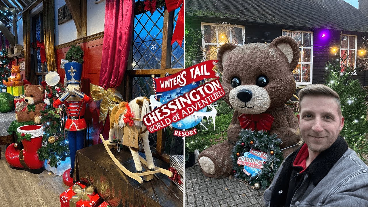 Chessington WoA Vlog (December 2023) | Winters Tail | Meeting Santa and ...