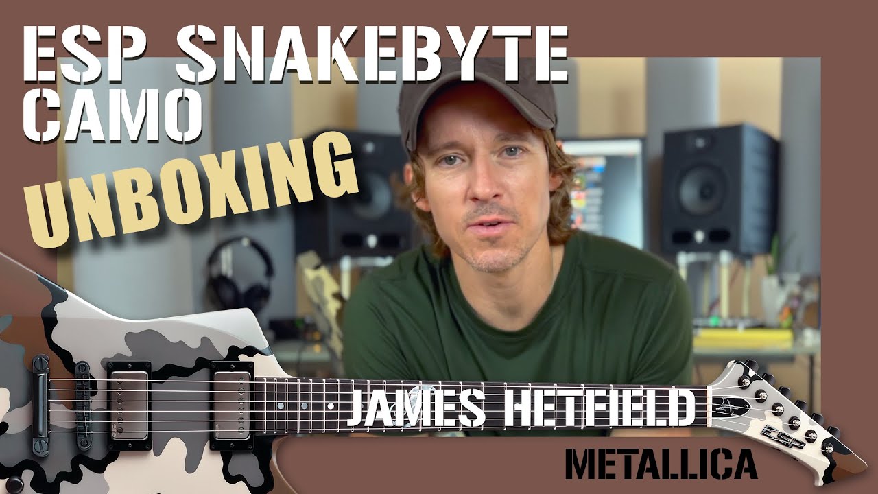 Unboxing the Real Deal - James Hetfield ESP Signature Series Snakebyte Camo (NOT Cheap LTD ...