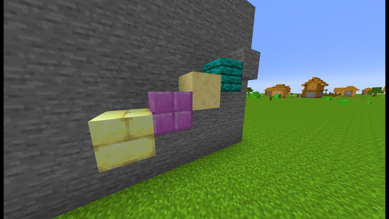 These blocks are in vinilla minecraft - YouTube