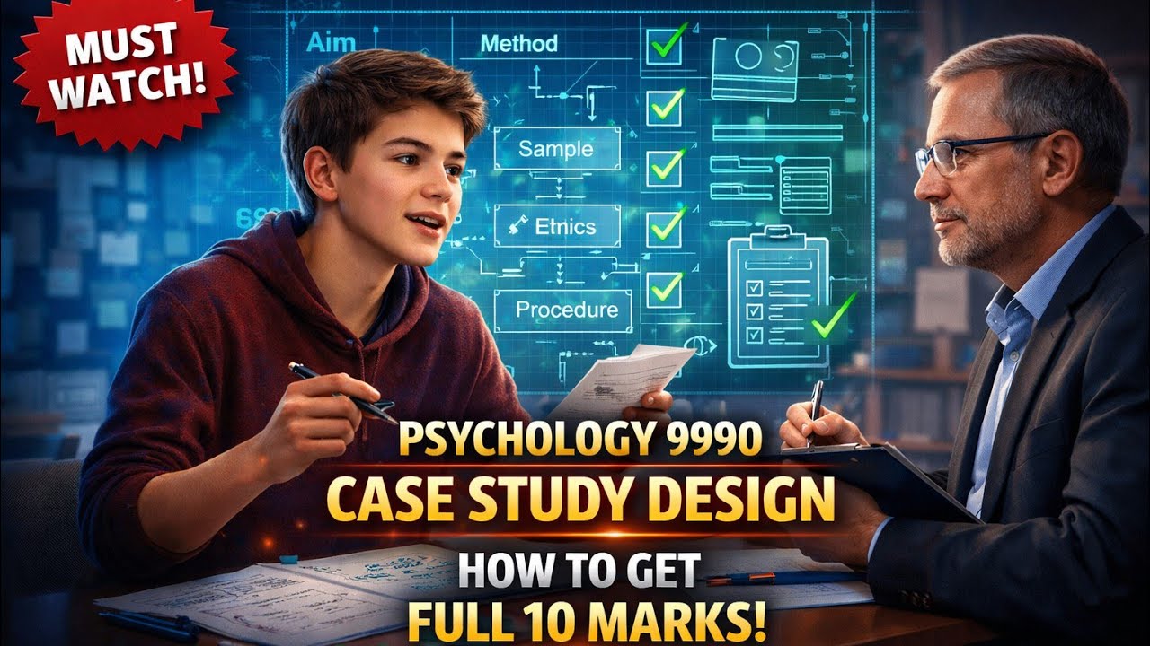 How to Design Case Study: Cambridge 9990 Psychology - YouTube