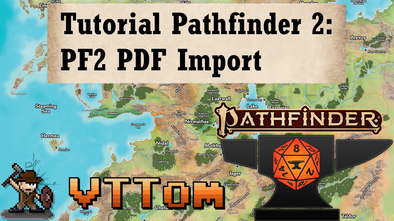PF2 PDF Import - Foundry Pathfinder 2 [Toms Tutorial] - YouTube
