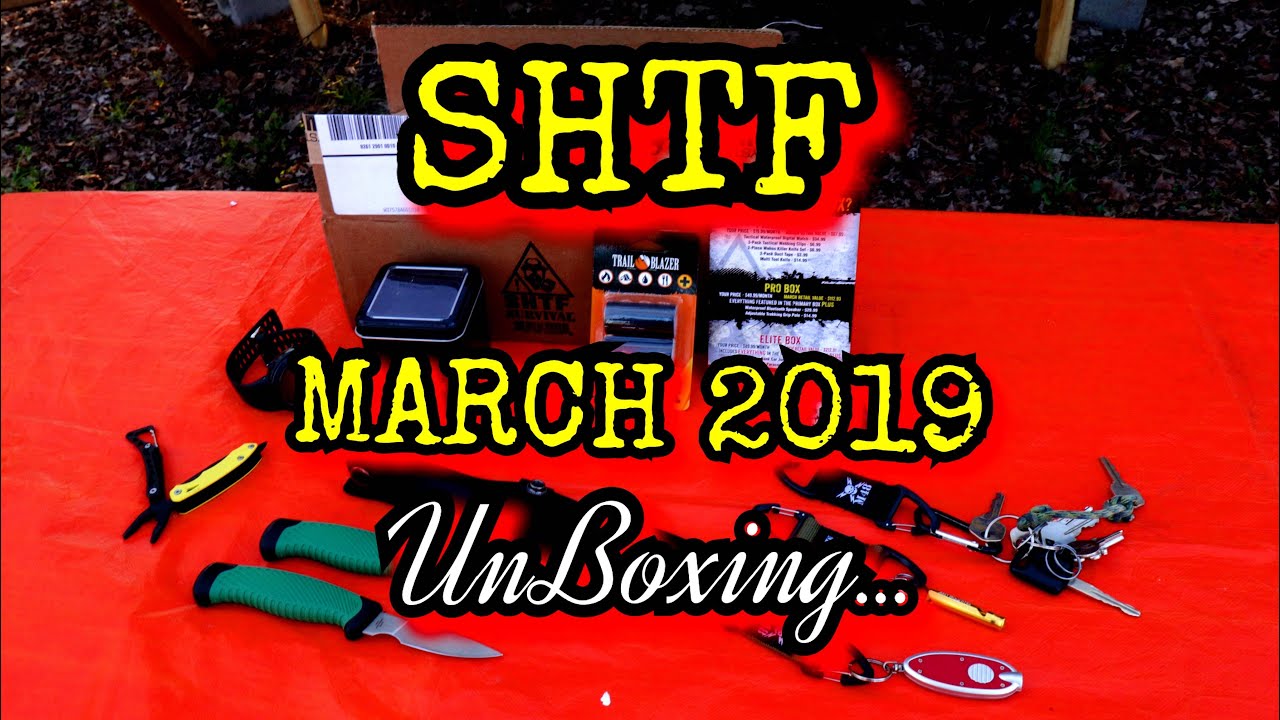 SHTF MARCH 2019 - Mystery Subscription Box Unboxing - YouTube