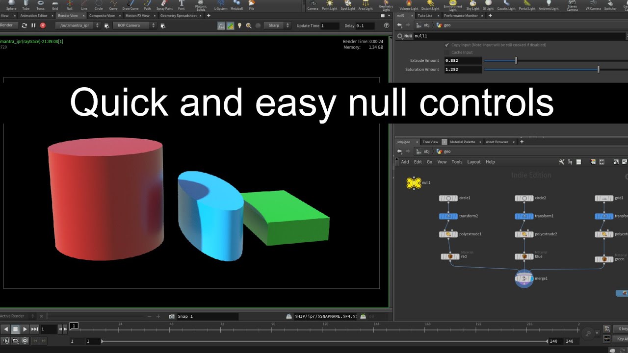 Quick And Easy Null Control Objects In Houdini Youtube