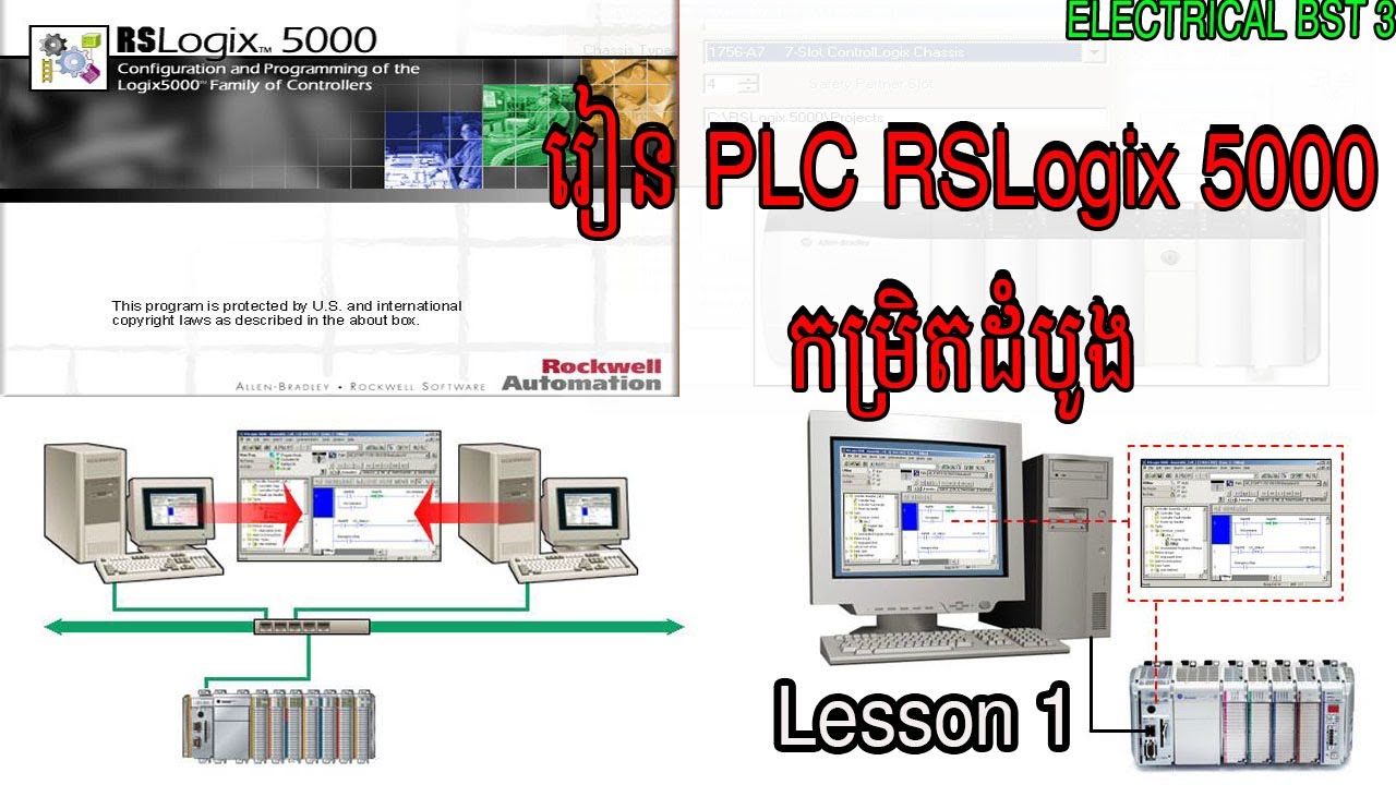 How Learn Plc Rslogix 5000 First Startlesson 1 Electrical Bst 3 Youtube