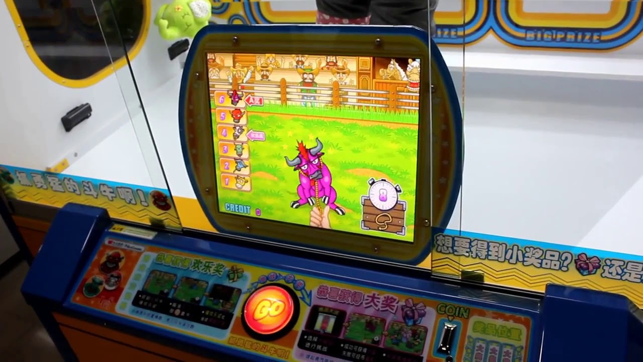 Cowboy crane machine, vending, prize arcade game, toys - YouTube