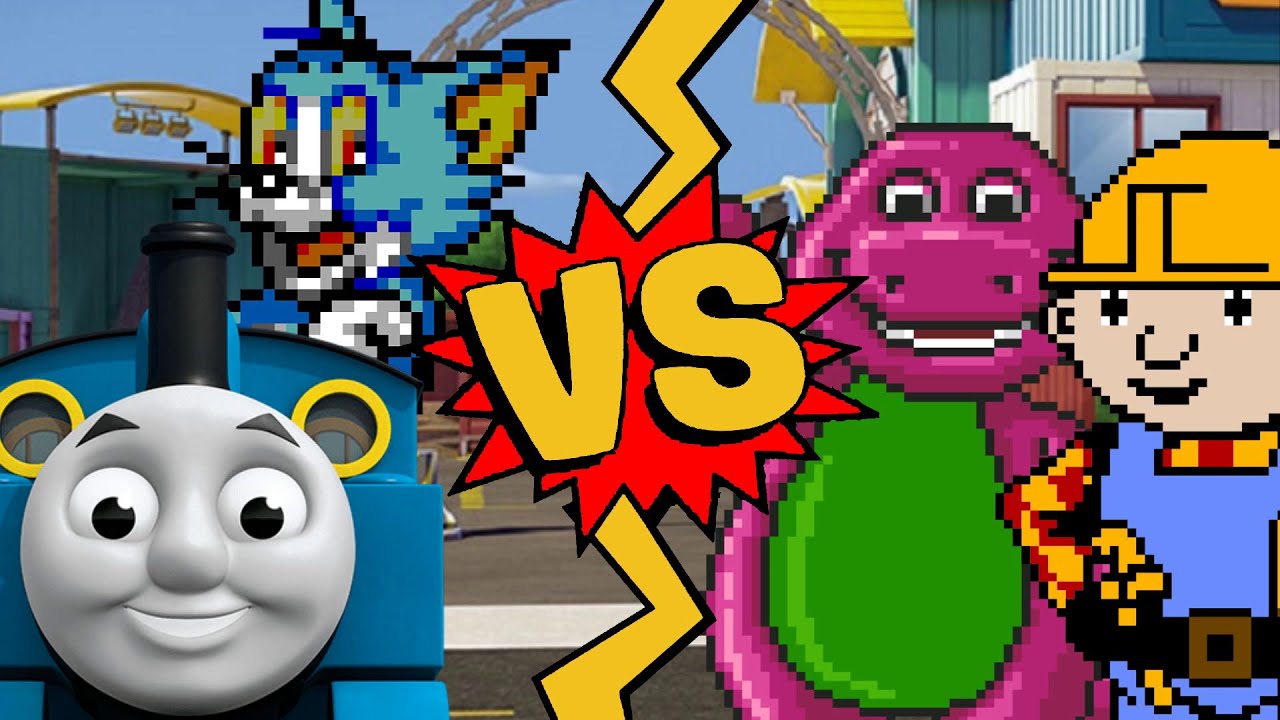 M.U.G.E.N Battles | Tom Cat/Thomas the Tank Engine vs Barney/Bob the ...