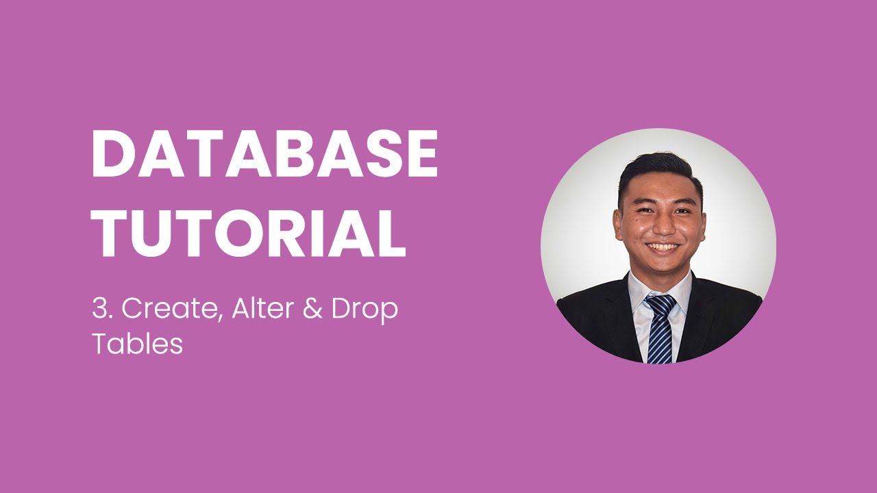 3 How To Create Alter And Drop Table In MS SQL Server YouTube 3 How To Create Alter And Drop Table In MS SQL Server YouTube