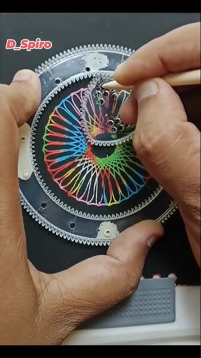 How To Use Spirograph Ruler | Beautiful Spirograph Pattern #shorts #art ...