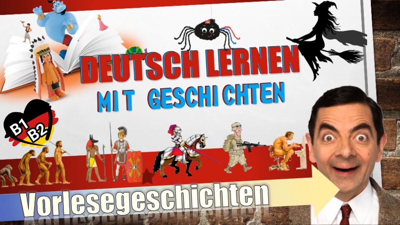 💌📚🔖Deutsch Lernen mit Geschichten Märchen B1 B2 - Hören Lesen Alemão ...