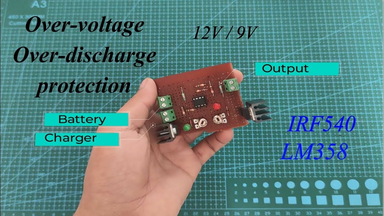 12V/9V LEAD ACID BATTERY PROTECTION // OVER-VOLTAGE AND OVER-DISCHARGED ...