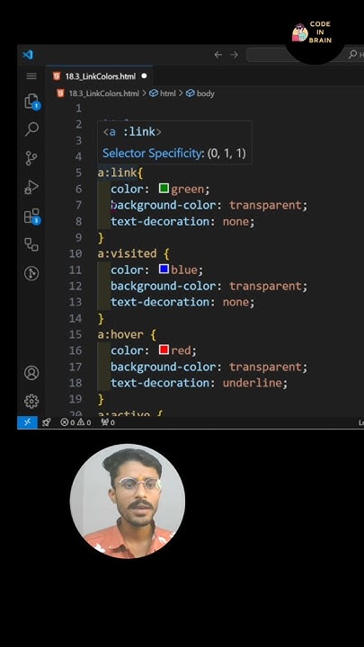 How to change color of link in HTML || #shorts#css #html - YouTube