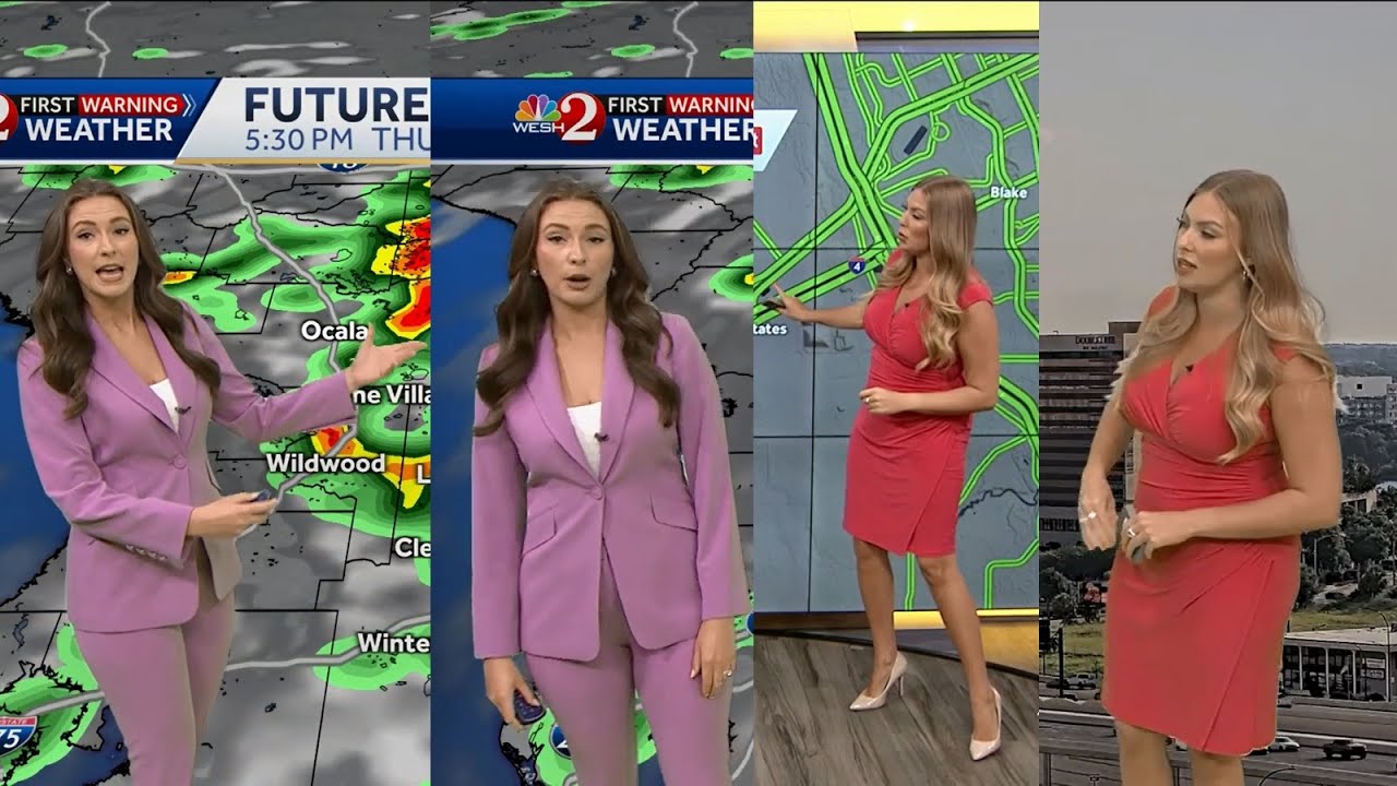 Kellianne Klass & Meaghan Mackey for WESH 2 Orlando with the Weather ...