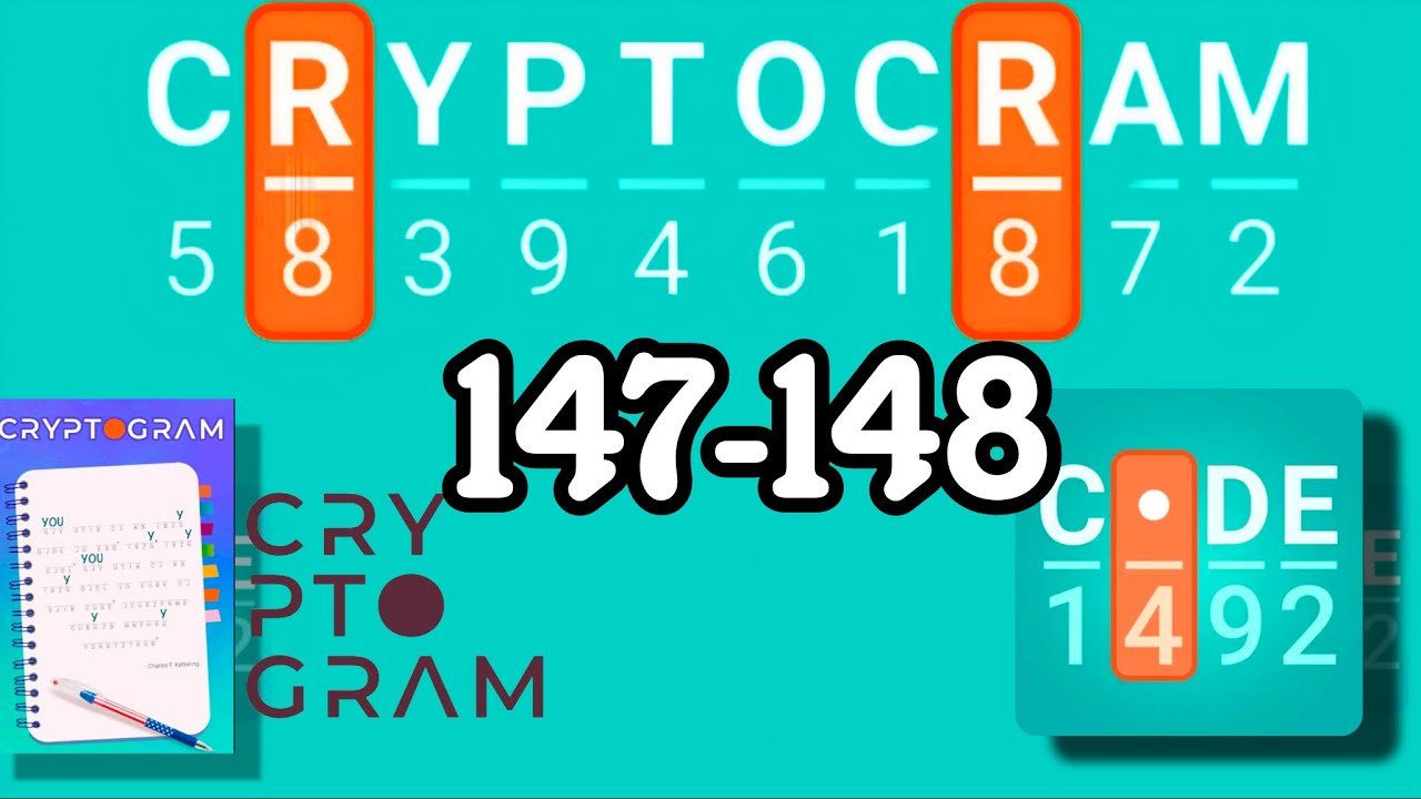 CRYPTOGRAM level 147 148 - YouTube