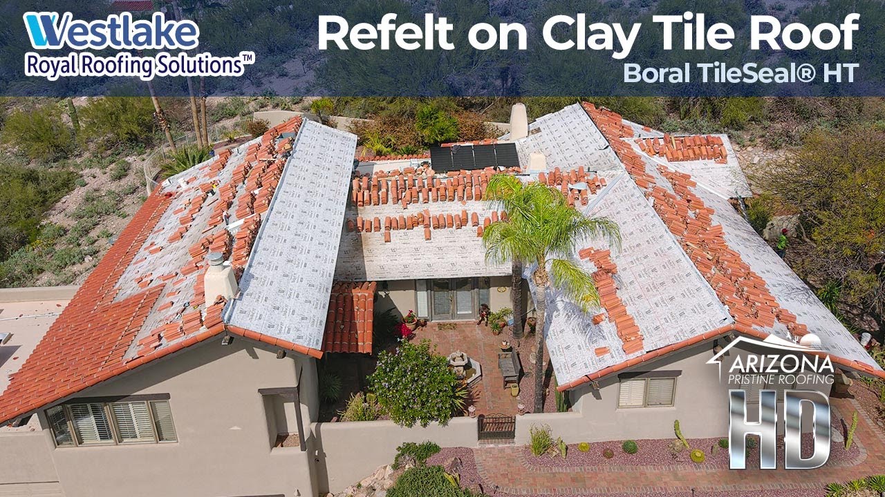 Boral TileSeal® HT Under Clay Tile Roof | Arizona Pristine Roofing - YouTube