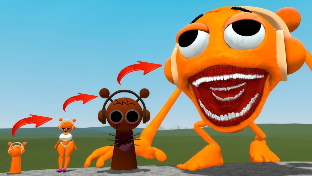 NEW EVOLUTION OF OREN SPRUNKI ALL PHASES In Garry's Mod - YouTube