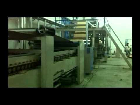 3 ply corrugation line - YouTube