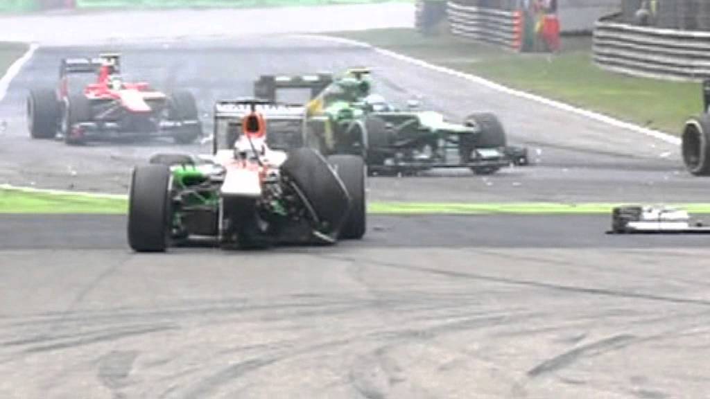 Crash F1 Monza 2013 - YouTube