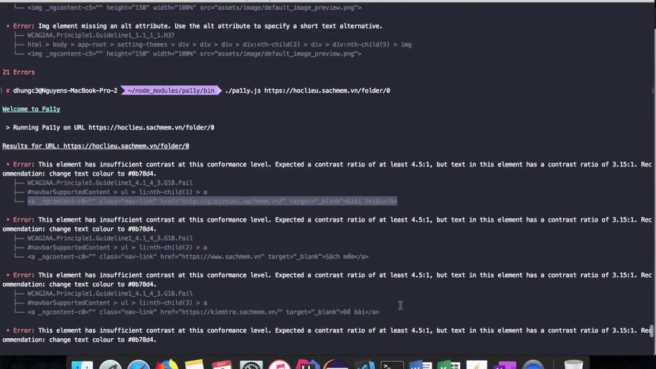 Accessibility Tool Pa11y Demo Youtube