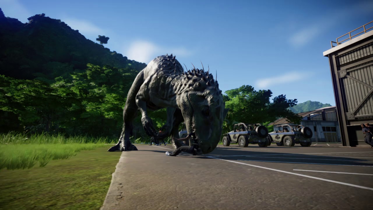 Jurassic World Evolution Indominus Rex rampage - YouTube