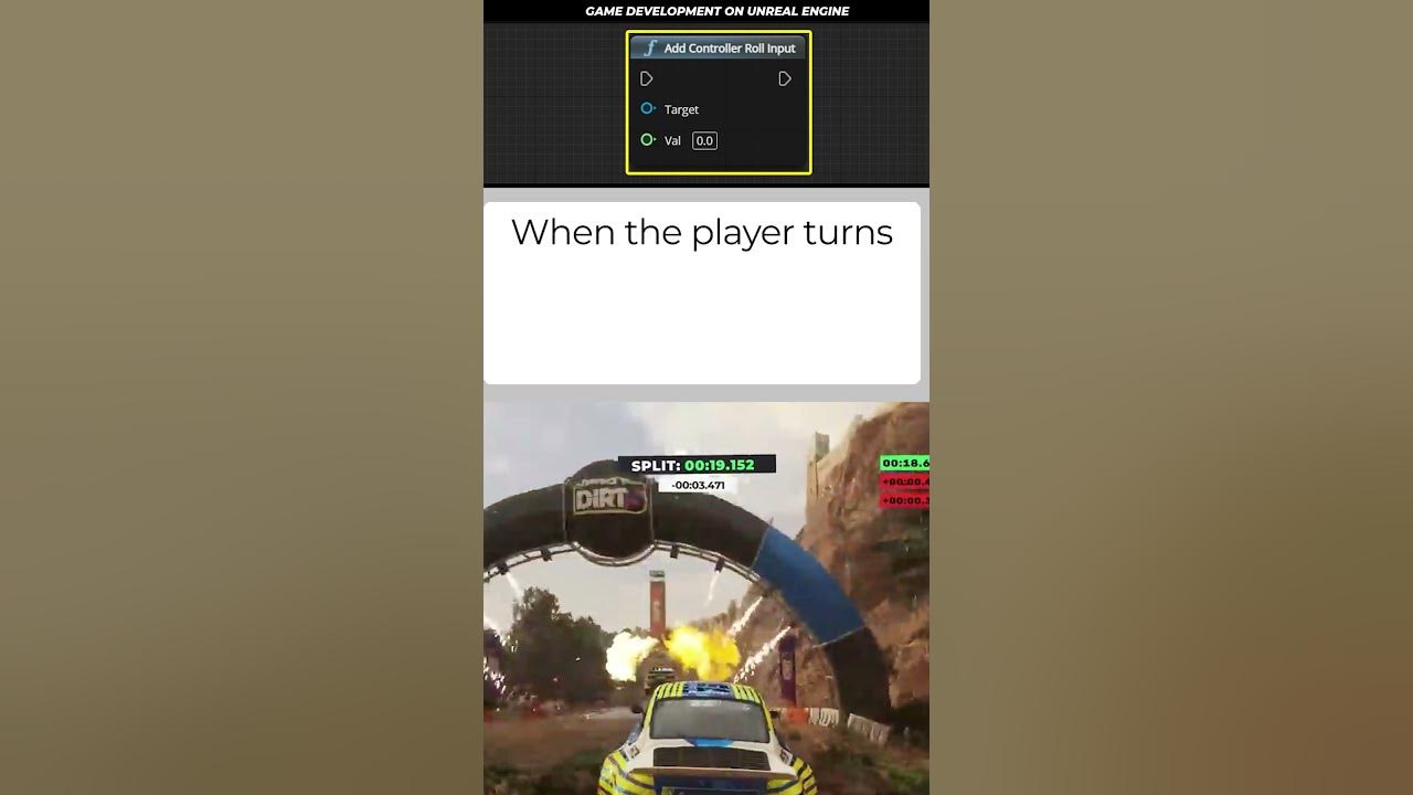 #shorts #unrealengine | Game development for beginners| Add Controller Roll Input - YouTube