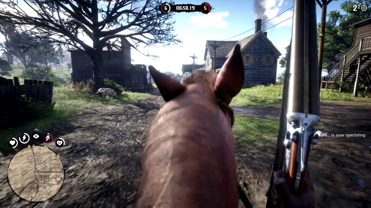Red Dead Redemption 2 Online - Racing In First Person Camera - YouTube