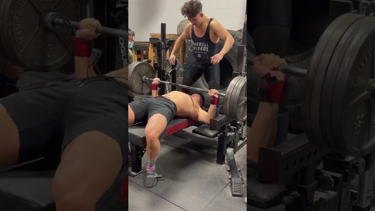 405LB BENCH PRESS - BEFORE STEROIDS?? - YouTube