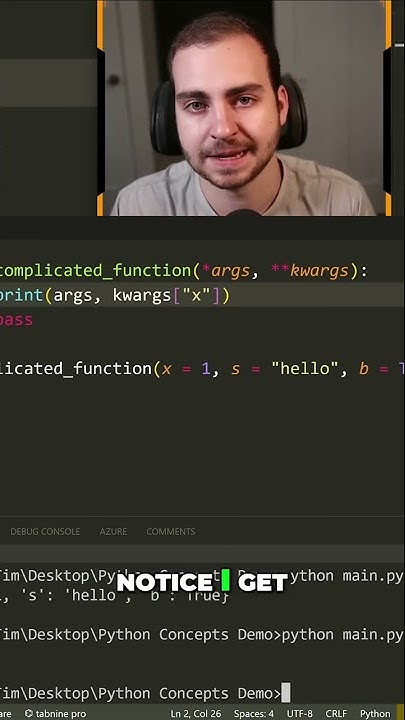 Python **kwargs**: Dynamic Keyword Arguments Explained! - YouTube