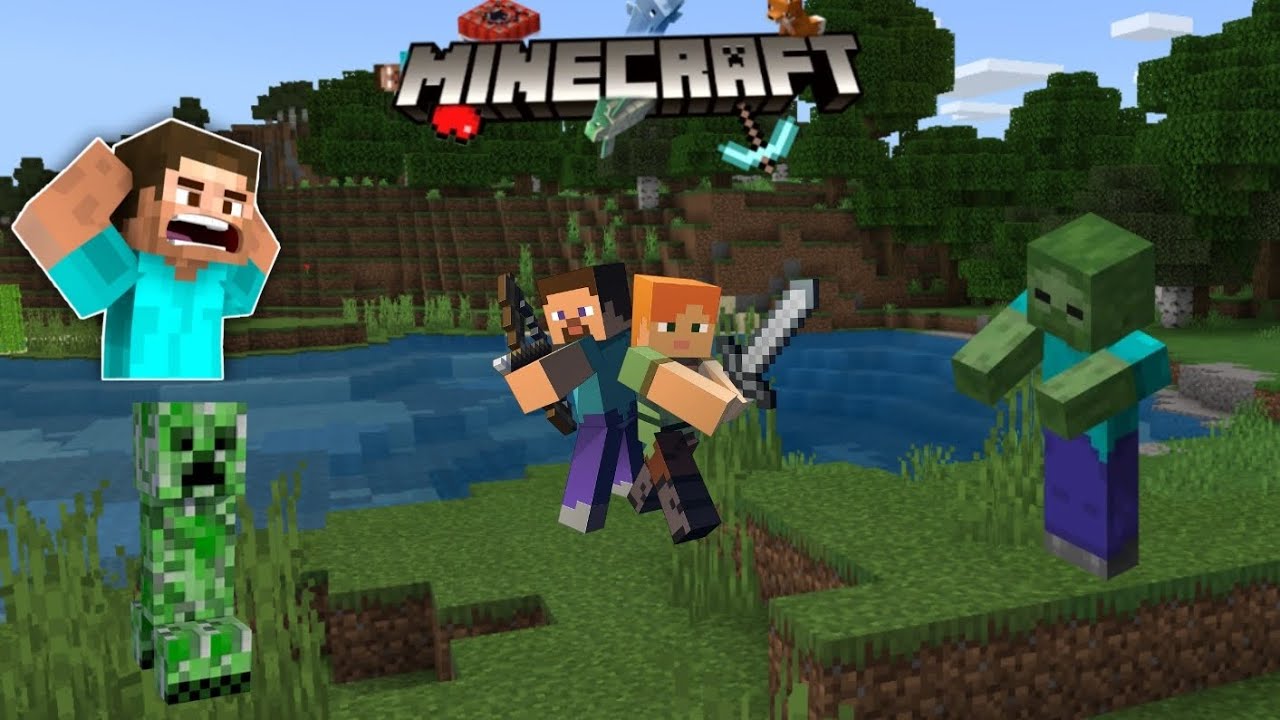 Crafting and building game survival 😱😱😱 - YouTube