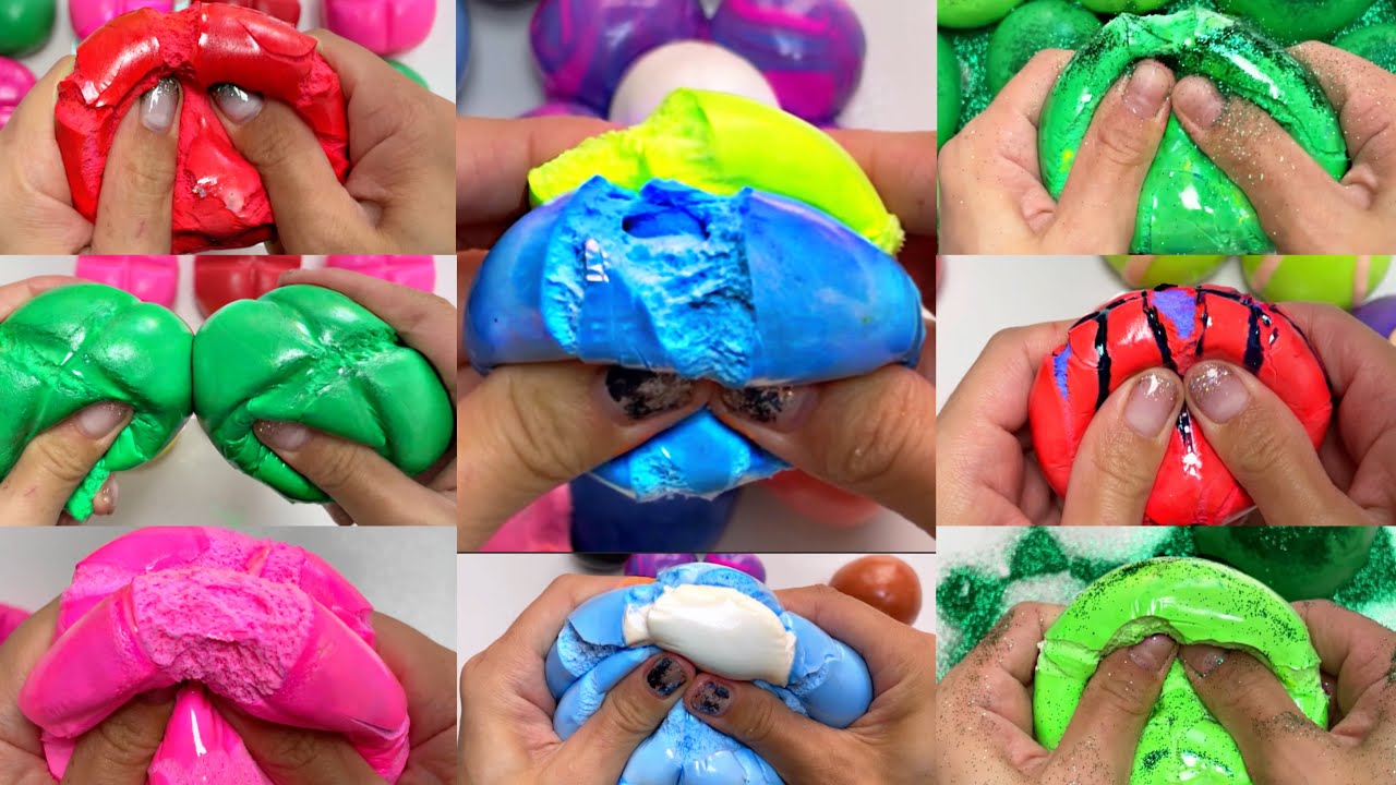 CRACKING LIGHT PLASTICINE ️1 crack of clay💛 ASMR Clay Cracking 💚video ...