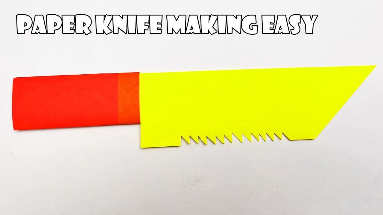 Paper knife making easy | paper knife making video | paper Knife easy ...