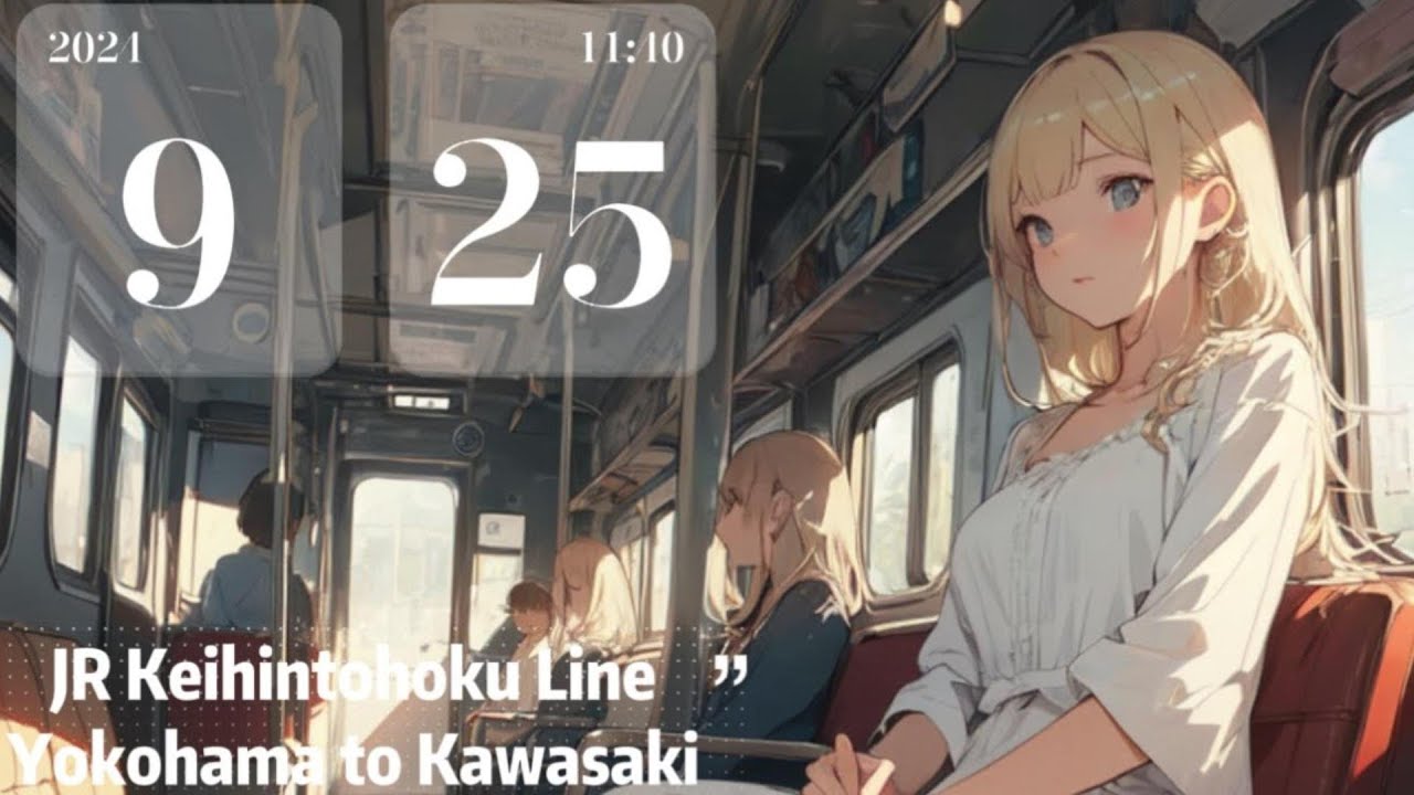 【Sound only】Tokyo JR Keihintouhoku Line Yokohama to Kawasaki Japan ...