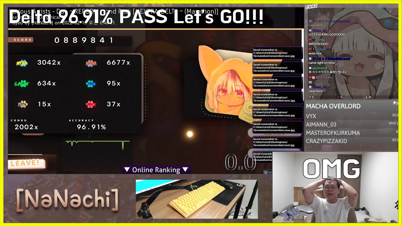 [OSU!MANIA] Delta 96.91% PASS LET'S GO!!!!!!!!!!!!!!! - YouTube