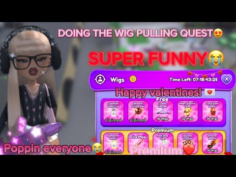 NEW VALENTINES UPDATE! DOING THE WIG PULLING QUEST! - YouTube