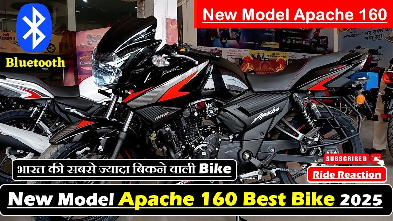 Tvs Apache 160 4v Mid Model 2025 New Model Full Detailed Review ...