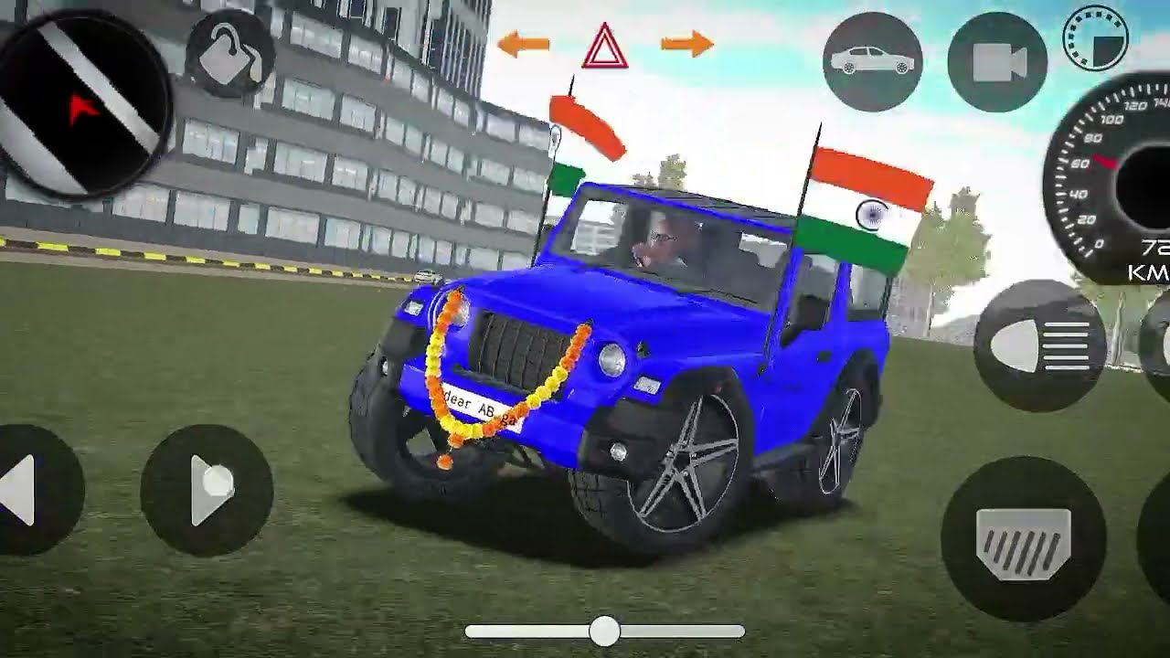 MODIFY || BLUE 💙 THAR || STUNT MAHINDRA || THAR 3D || GAMEPLAY || FULL ...