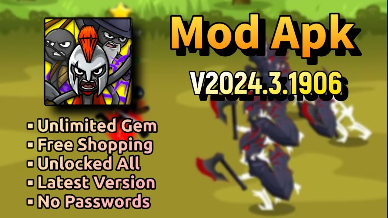 Stick War Saga Mod Apk 2024.3.1906 | Free Shopping Unlimited Gem ...