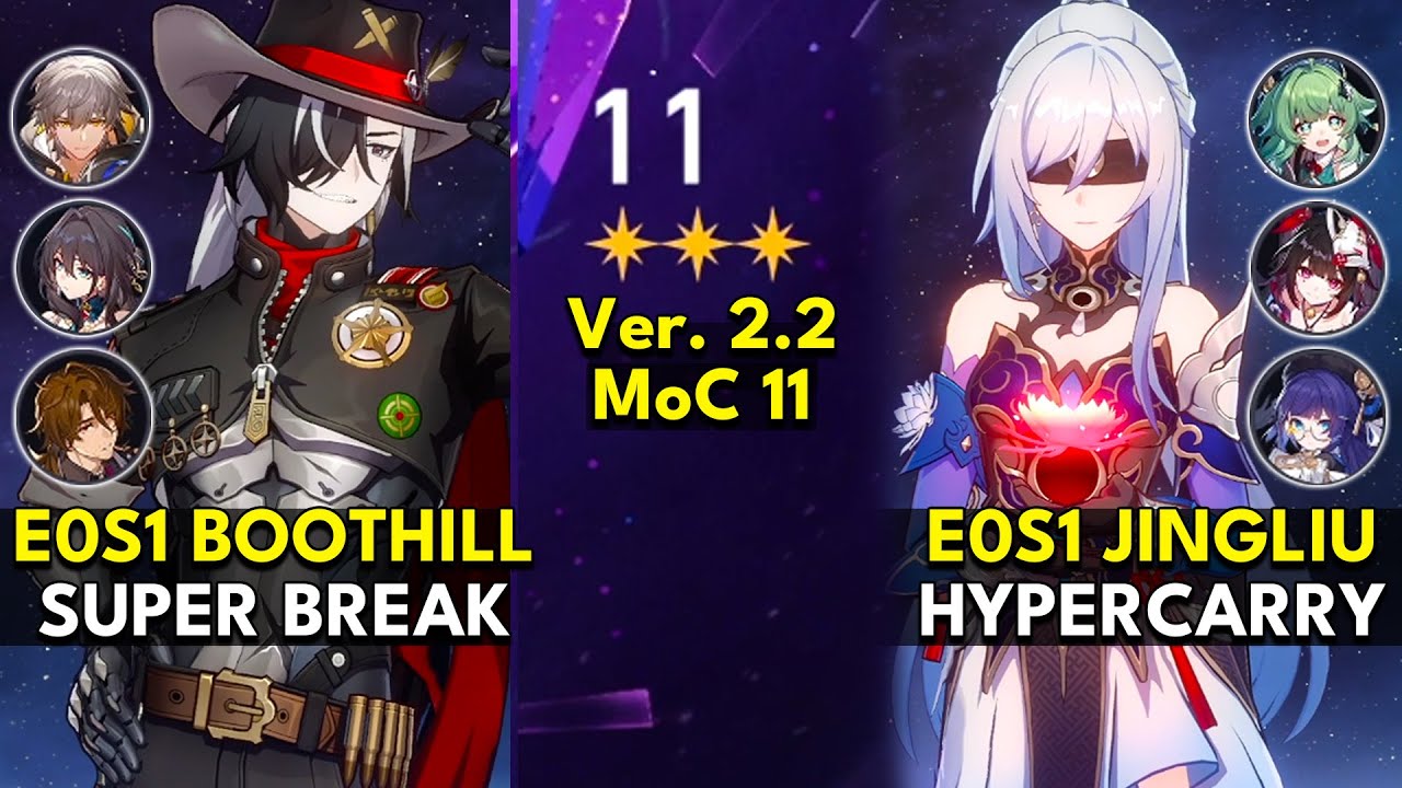 E0s1 Boothill Super Break And E0s1 Jingliu Hypercarry Memory Of Chaos