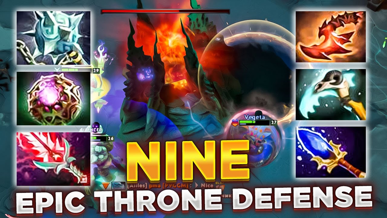 TI11 Winner Nine - Miracle Arc Warden Throne Defense - Crazy Comeback Dota 2 - YouTube