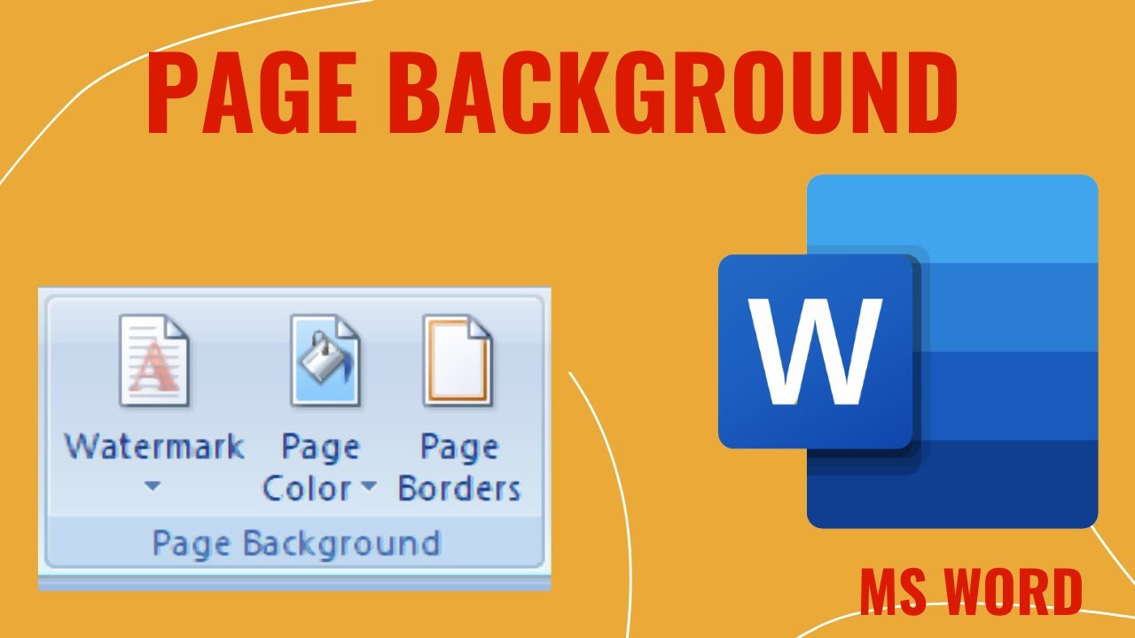 Page Background || Watermark || Page Border || Page Color || MS Word ...
