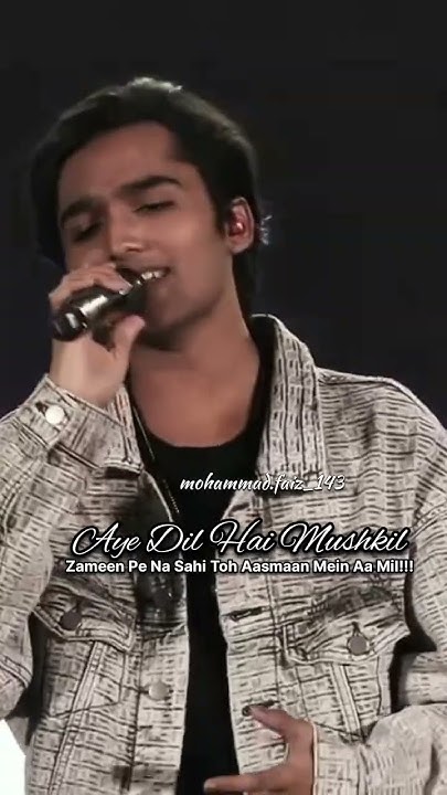 aye Dil hai mushkil ️ Mohammad Faiz, Golden Club #love #faiz #goldenclub #mohdfaiz - YouTube